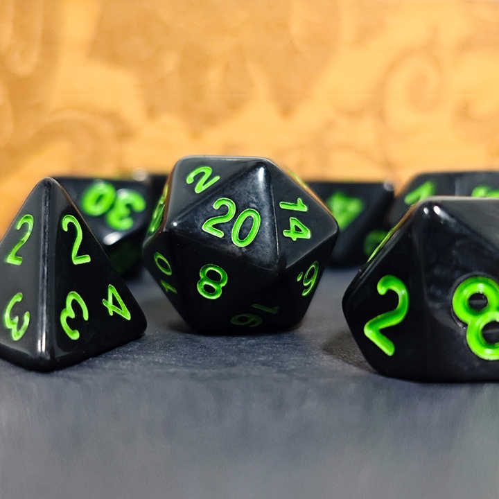 Wholesale Unique Design Polyhedral Acrylic DND Dice Set Board Games ...