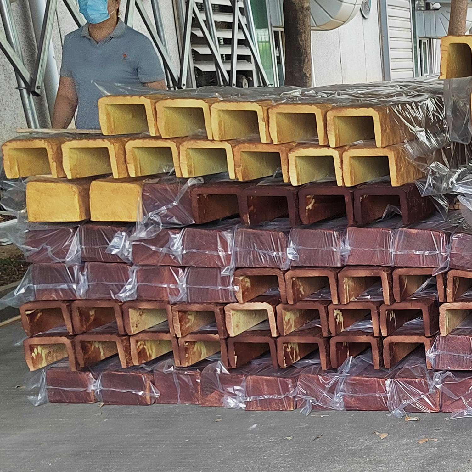 Faux Wood Beams - Lightweight Waterproof PU Design
