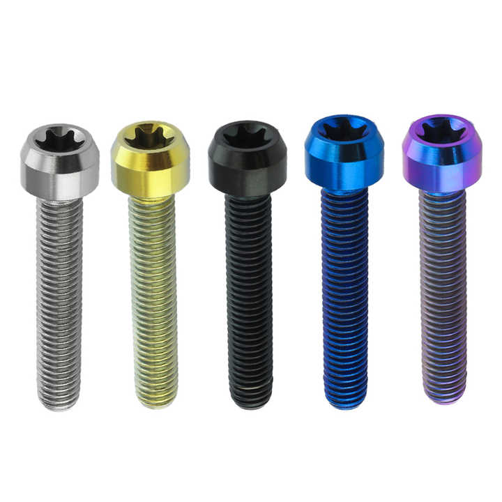 Anodized Titanium Fasteners for Honda Click M8 X 35 mm Flange Wheel Hub ...