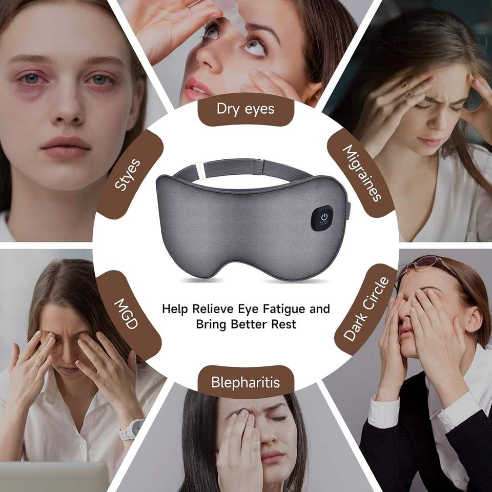 Intelligent Dual Mode Cool & Heated Eye Mask with Noise Canceling ...