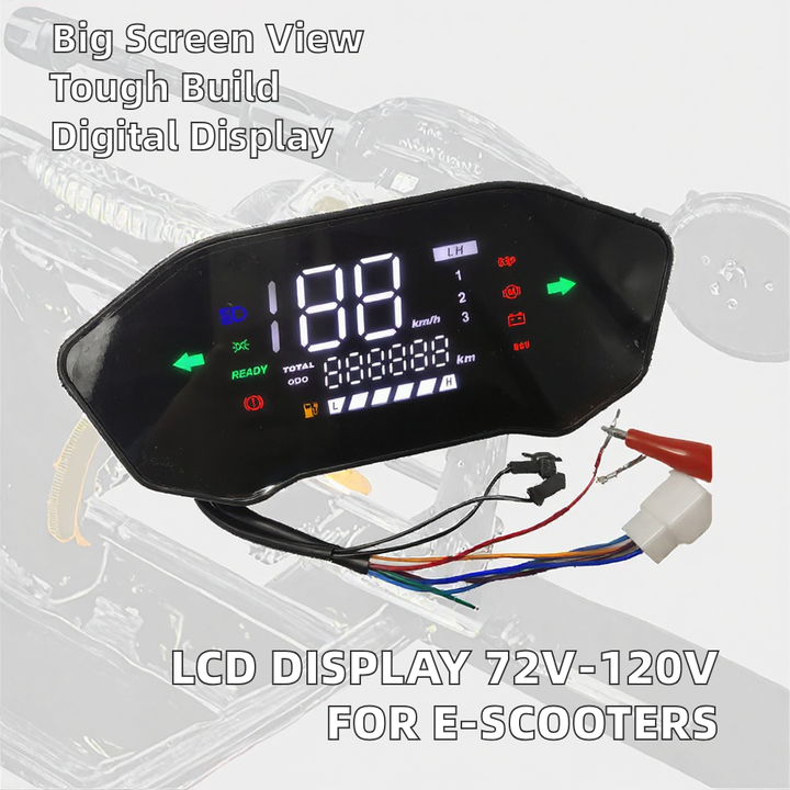 Le Shuai 72V-120V Electric Scooter with Large-Screen LCD Display Dc ...
