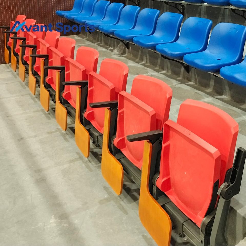 Avant Sports Folding Floor Mounted Stadium Seats with Writing Tablet ...