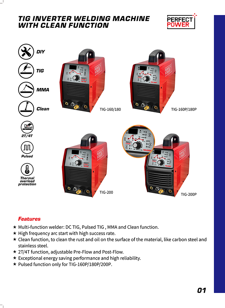 Tig-160 Máy Hàn Biến Tần Tig Xung Dc Có Chức Năng Sạch Với Máy Hàn Mma ...