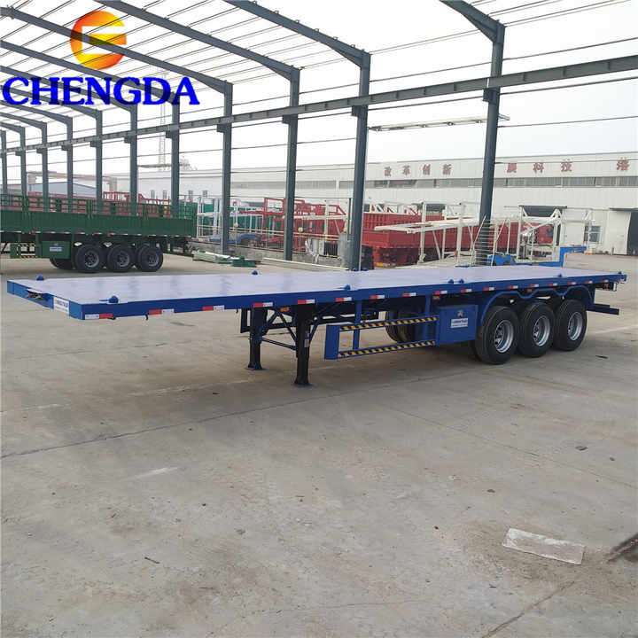 40ft Roro Ship Container Flatbed Vehicle Semi Trailer for Sale