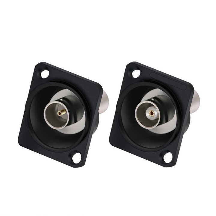 75 Ohm BNC Panel Mount Connector Adapter for Security Cameras