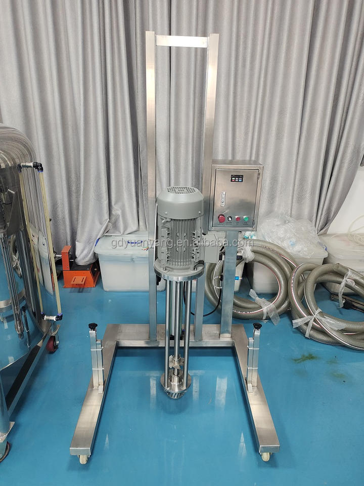 Butter Movable Pneumatic Lift Mixer with High Shear Emulsifying ...