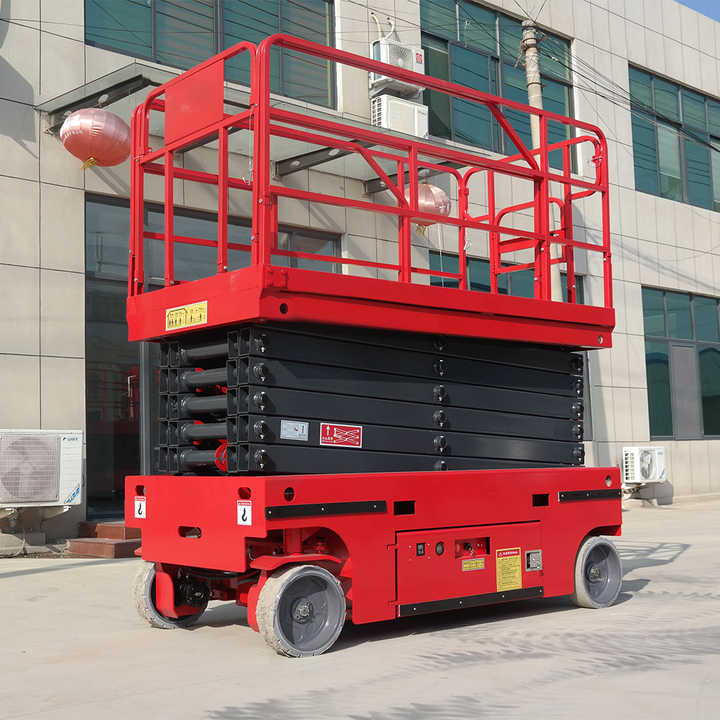 12m Powered Man Lift Portable Mobile Self Propelled Scissor Lift ...