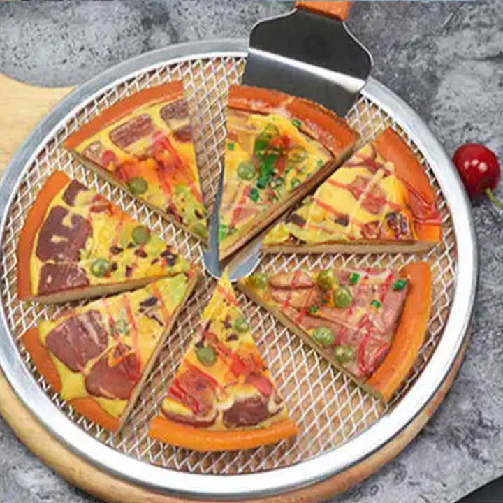 New Design Pizza Pan Cross Border Aluminum High Temperature Resistant ...