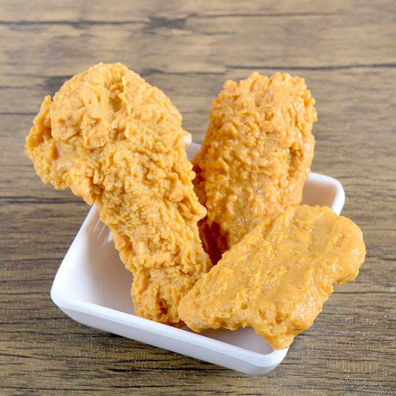 Lifelike Chicken Leg Wings Nuggets Miniature Dollhouse Toy 3D Plastic ...
