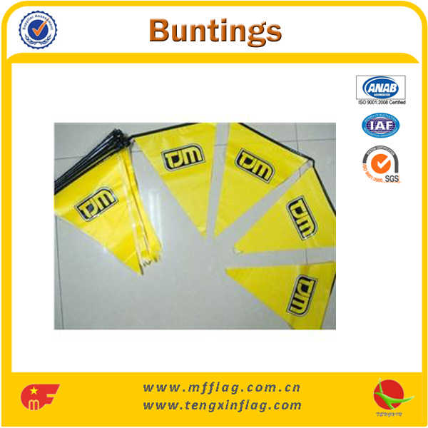 Maofeng Rectangle String Flag Polyester Pennant Bunting Flags Colorful ...