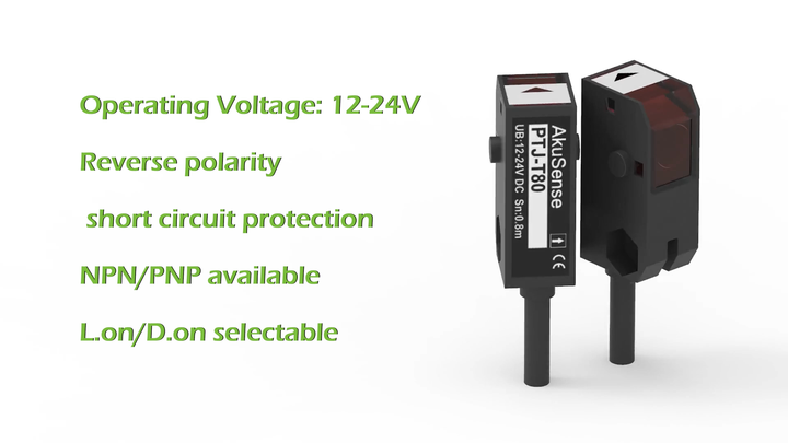 Industrial opaque object detection light sensor 24V smart sensor short ...