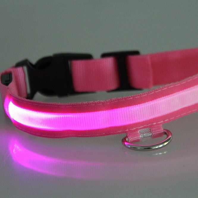 Electronic Pet LED Dog Collar - Adjustable & Rechargeable
