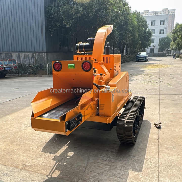 Multifunctional Wood Chipper 32hp 55 hp Mobile diesel Wood Crusher Wood ...