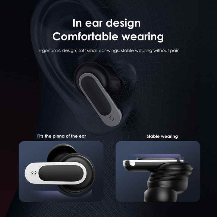V8 TWS Earphones - Noise Cancelling, 60ms Delay, 5-6hrs Battery