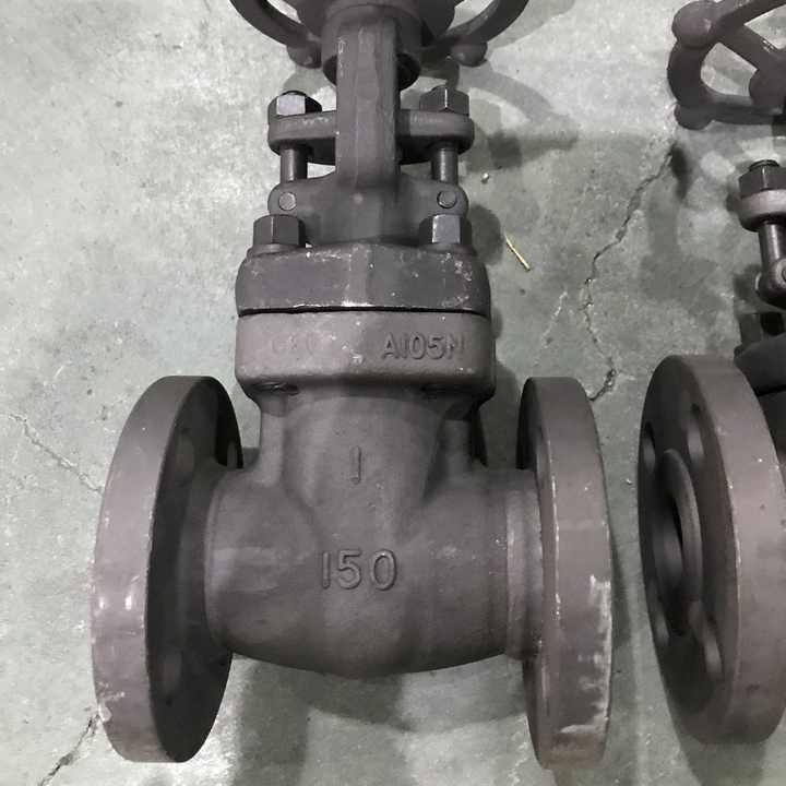 API 602 designed gate valve A105N BODY Flanged type welded flanges size ...