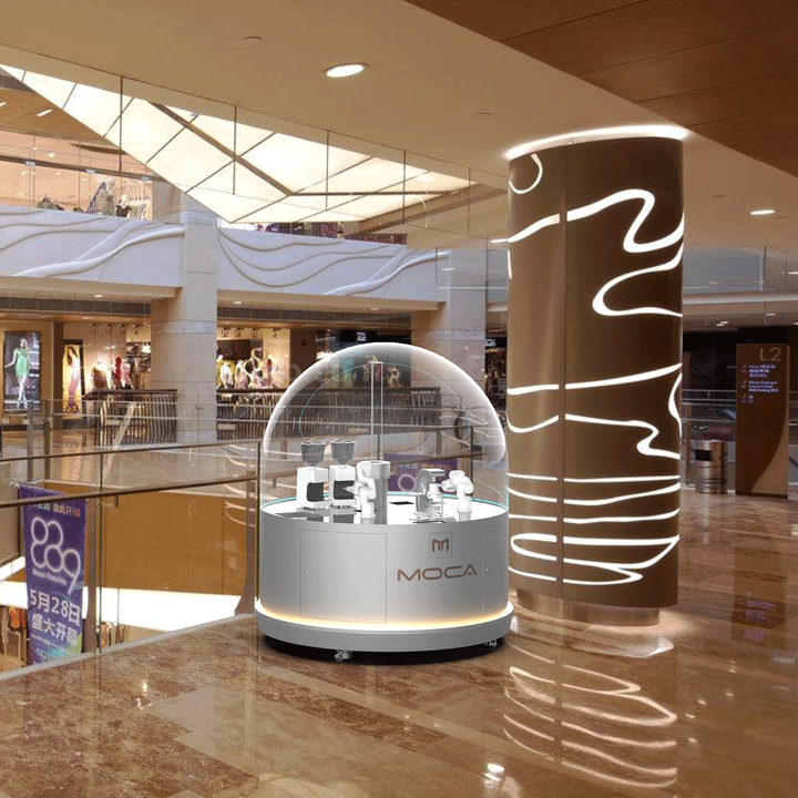 Two Arm Automatic Drip Barista Coffee Robot Kiosk Vending Machine ...