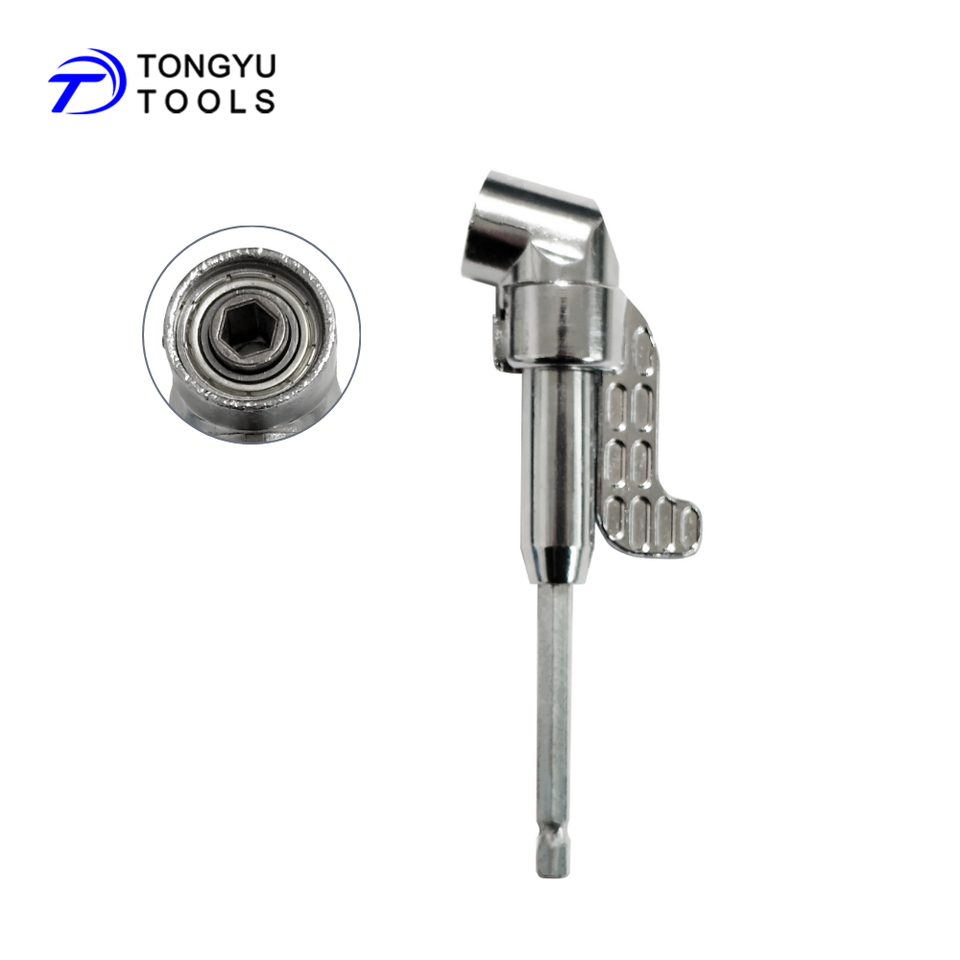 105 Degree Right Angle Drill Adapter with 1/4" Hex Shank – Ideal for ...