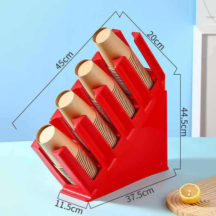 Commercial PVC Cup Holder for Coffee and Milk Tea Bar Counter Storage ...