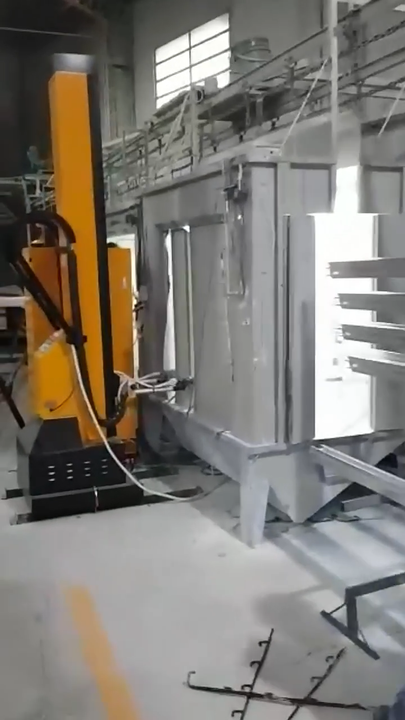 Aluminium Profiles Automatic Electrostatic Painting Spray Booth Powder ...