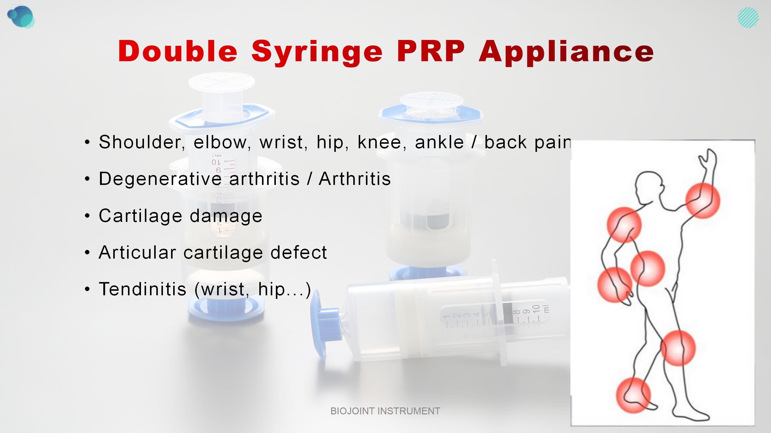 Biojoint Platelet Rich Plasma PRP Dual Syringe Kit, 50ml PRP Kit ...