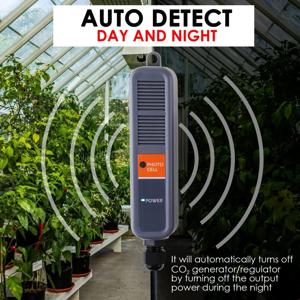 Digital CO2 Controller CO2 Monitor for Greenhouse, Home, Office, Mushroom (OEM package available ...