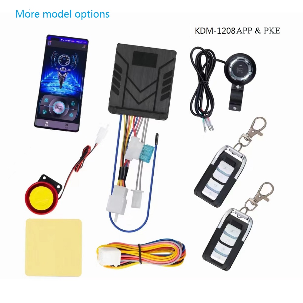 Universal 12V motorcycle one-button remote start and stop engine mobile ...