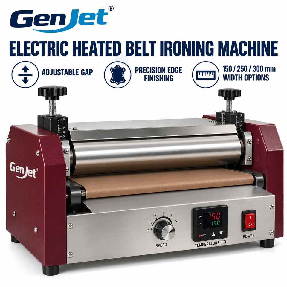Adjustable-Gap Electric Heated Roller Machine Leather Belts Straps Bags ...