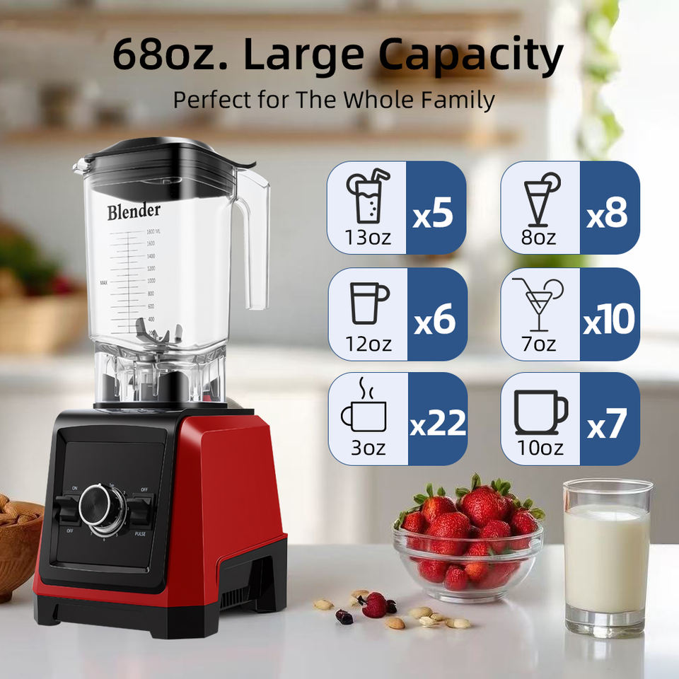 2026 Heavy Duty Blender Super Silent Commercial Blender Digital Blender ...