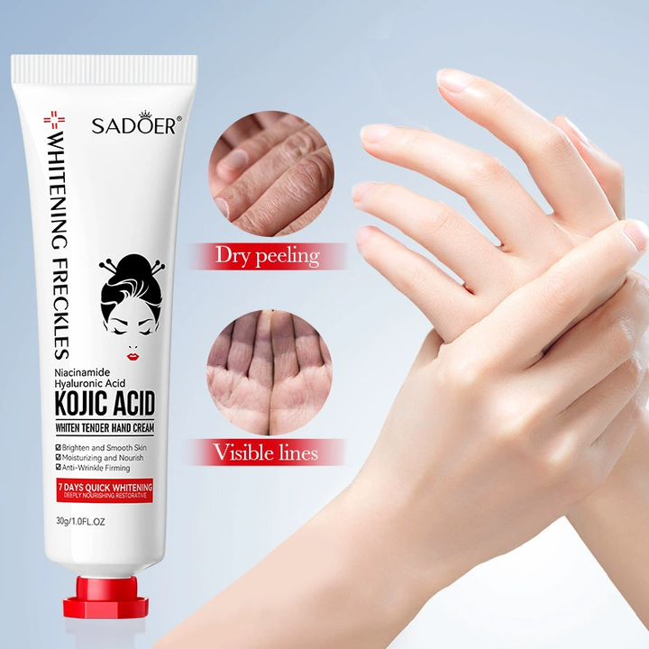 Sadoer Face Cream Kojic Acid Series Whitening Freckle Removal Hydrating Moisturizing Vegan ...