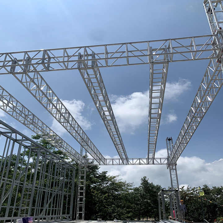 Aluminum Stage Backdrop Roof Truss Frame Display Lighting Podium Truss ...