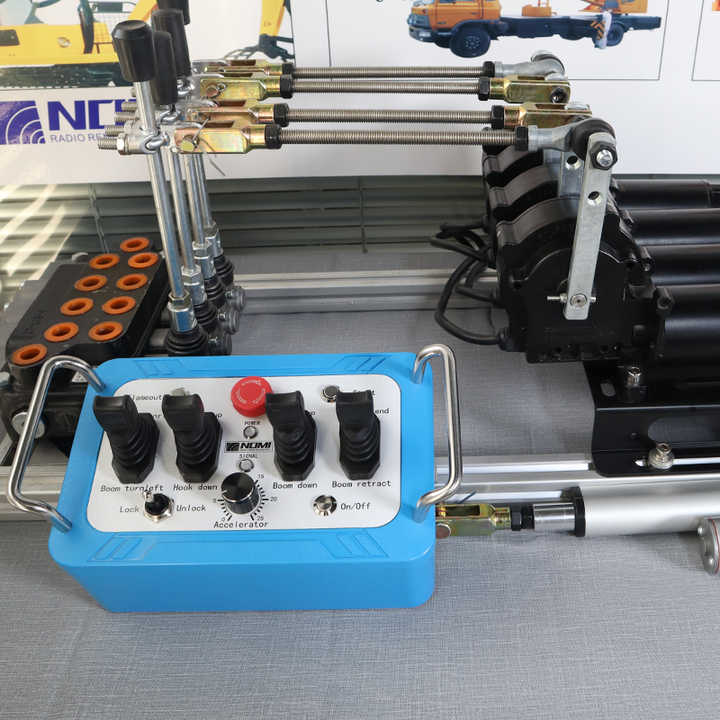 Good selling 4 levers remote control hydraulic valve industrial radio ...