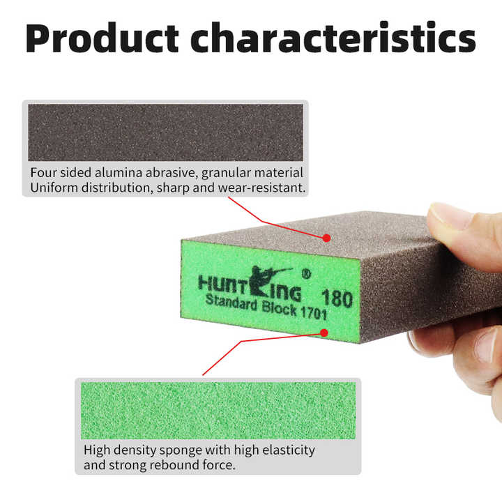 Wet/Dry Softback Abrasive Sanding Sponge Foam Pad Square Sponge Kitchen ...