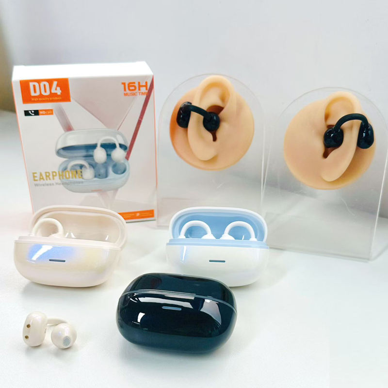 D04 Open OWS Wireless Earbuds Custom Logo BT 5.4 BES Chipset IPX5 ...