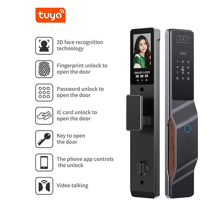 TYSH Tuya Automatic Biometric Ic Card Lock Wifi App Digital Home ...