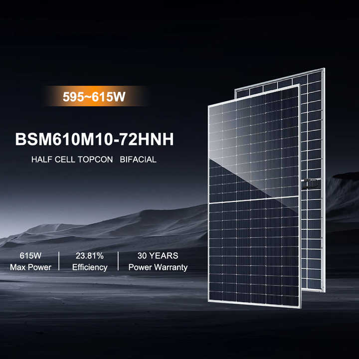 New Arrival TopCon Bifacial Solar Panel 610W with High Module ...