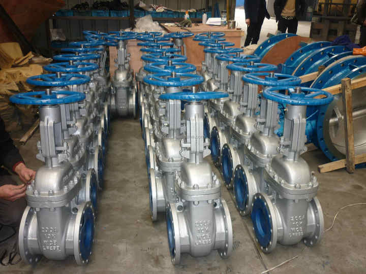 ANSI Flange Gate Valve 150LB 300LB WCB CF8 Worm Gear Carbon Steel Stainless Steel ANSI Flange ...