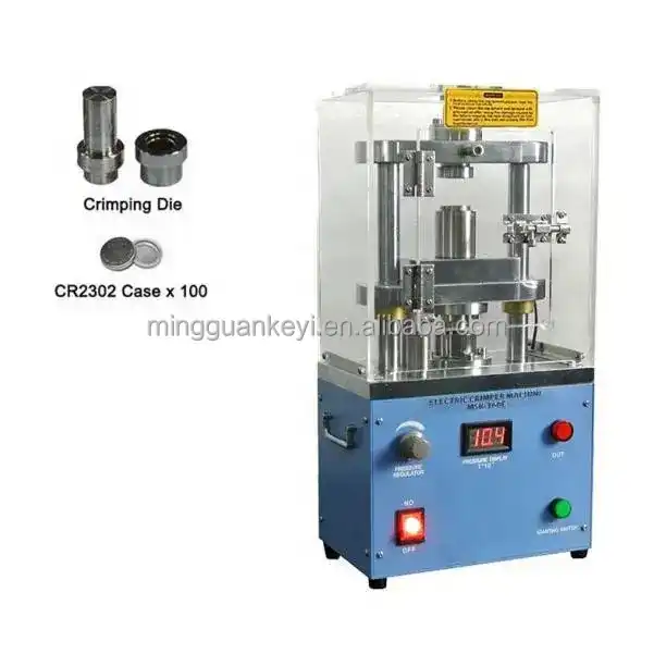 Lab High Quality Digital Pressure Controlled Electric Crimper for Coin ...