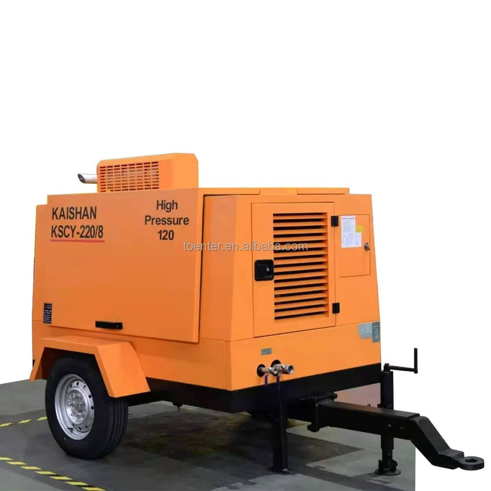 Kaishan KSCY-220/8X / KSCY-220/8 Diesel Portable Screw Air Compressor ...