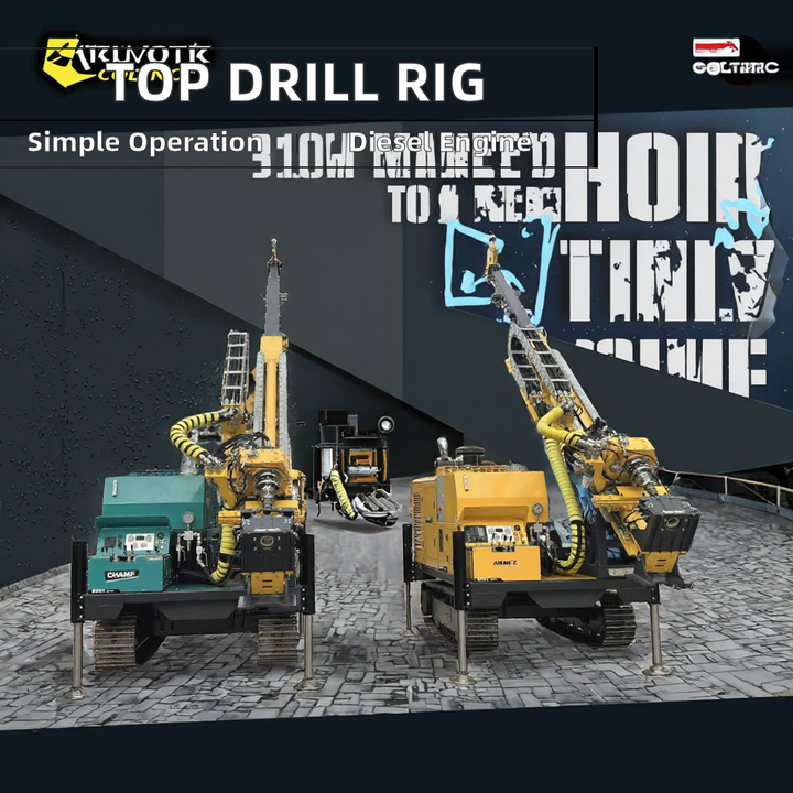 Automatic 1200m Deep Rock Core Drill Rig Construction Diesel-Powered 4* ...