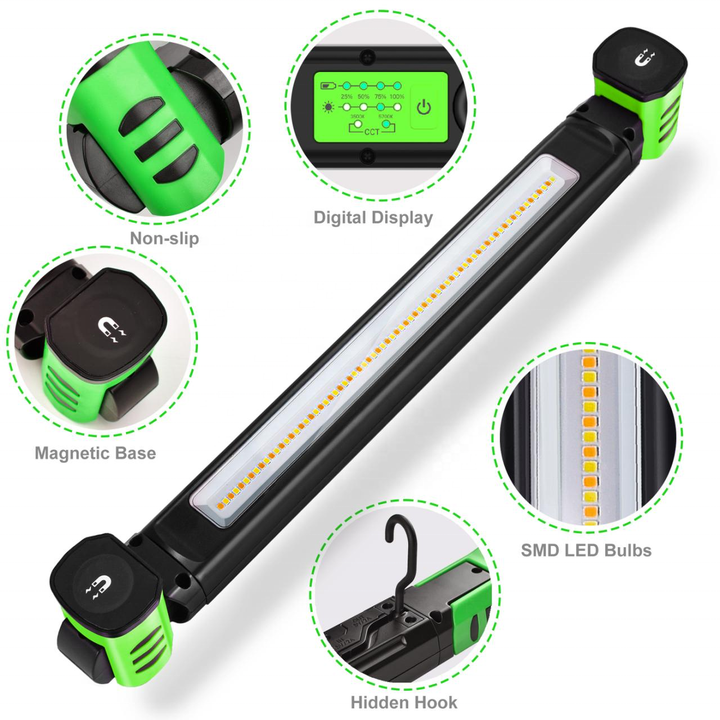 Rechargeable Under Hood LED Work Light with Magnetic Base, Waterproof ...