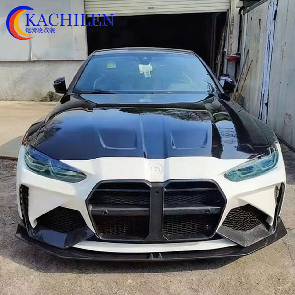 G80 M3 G82 M4 Semi-carbon Fiber Front Bumper Front Lip for BMW G80 M3 ...