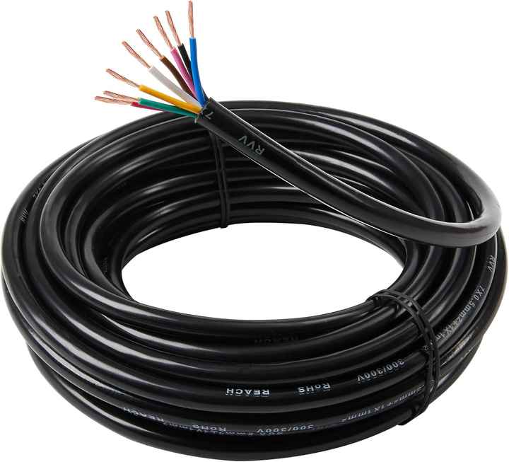 8-Core 16.5ft Copper Trailer Wiring Cable 7 X 0.5mm² 1 X 1.0mm² ...