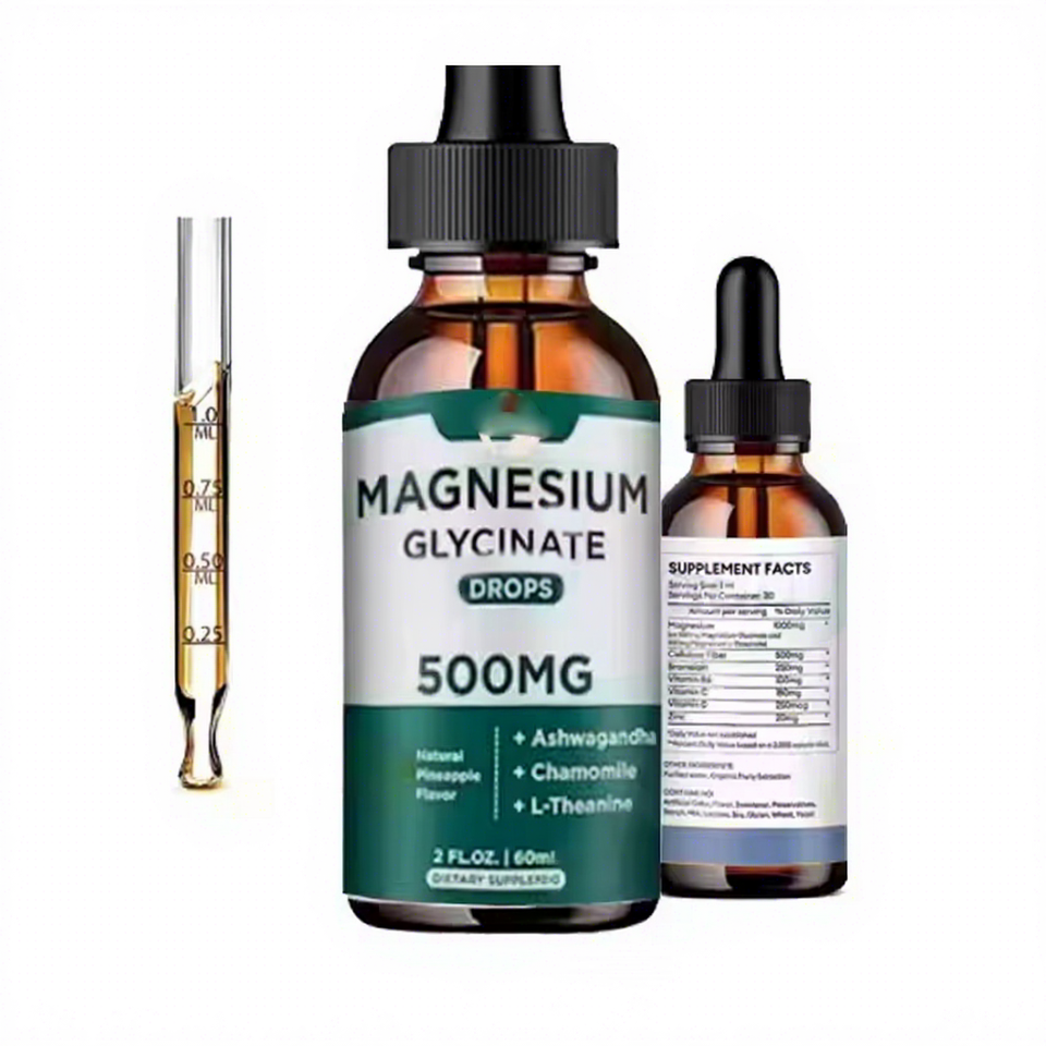 VitaSpring Bulk Magnesium Glycinate D3 and K2 Sleep Liquid Drops ...