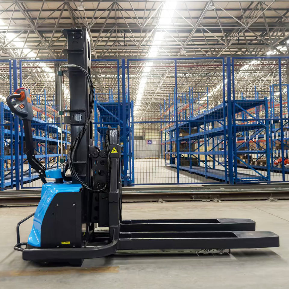 500kg 1500kg Self-Lifting Pallet Loader Semi Electric Self Load Lifting Portable Stacker ...