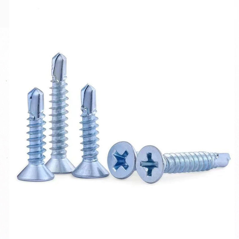 Blue-and-White Galvanized Nickel Metric Round Head Standard Thread ...