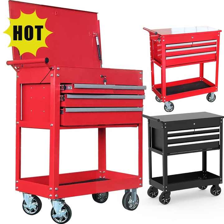 OEM wholesale workshop roller tool carts 4 drawers metal workshop ...