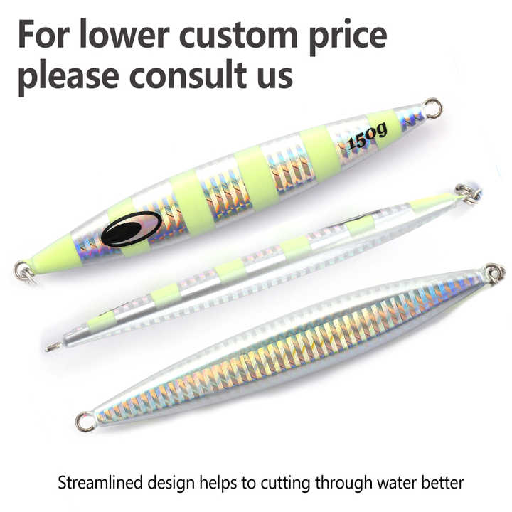 MOOKZZ Metal Jig Lures - Durable, Glowing Fishing Baits