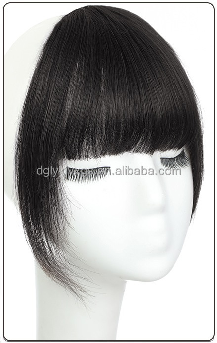 Ew Style Forehead French Bangs Top Wig Patch - Human Hair