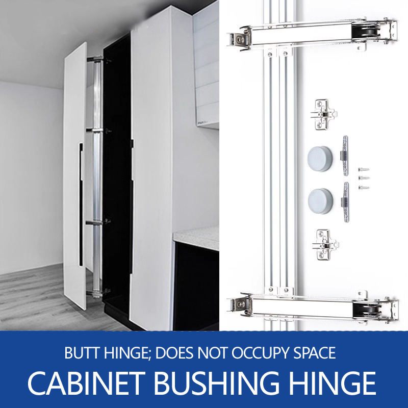 Wardrobe Folding System - Durable Steel Hinges for 180° Opening