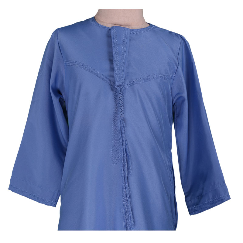 2025 New Style Thobe - Men's Islamic Robe Ankle Length